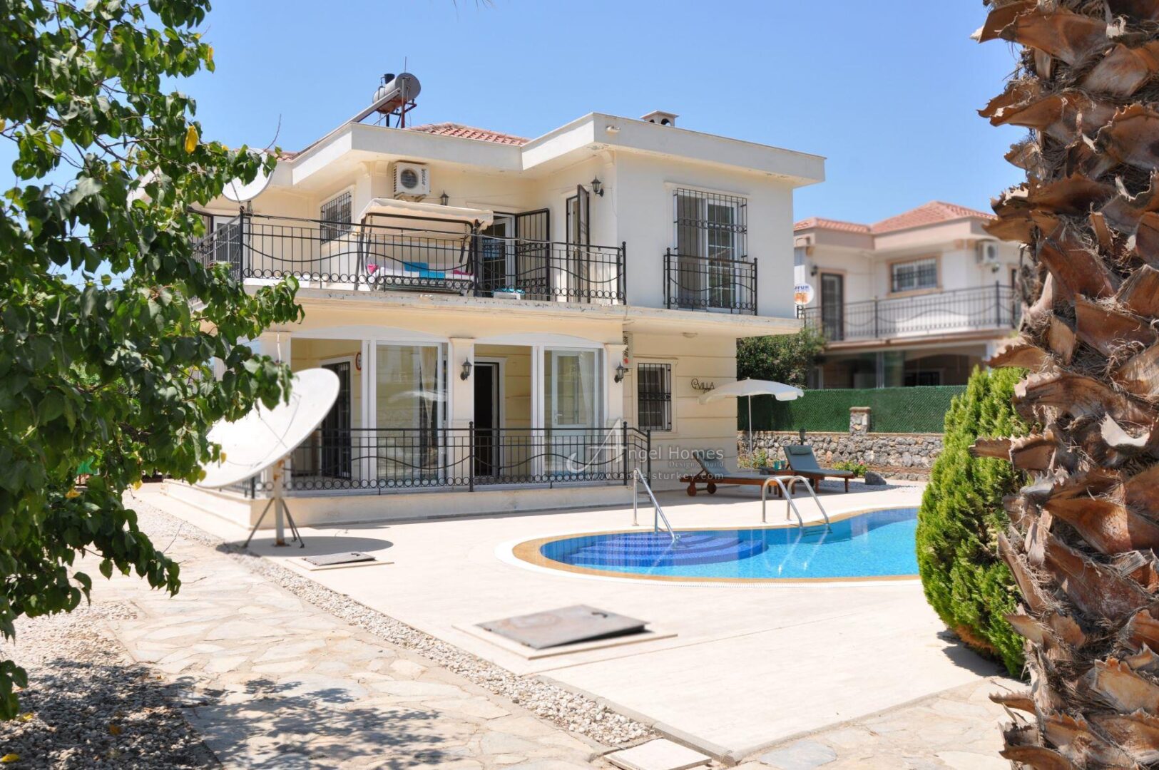 EXCLUSIVE! FURNISHED VILLA WITH A POOL IN OVACIK - ANGEL HOMES