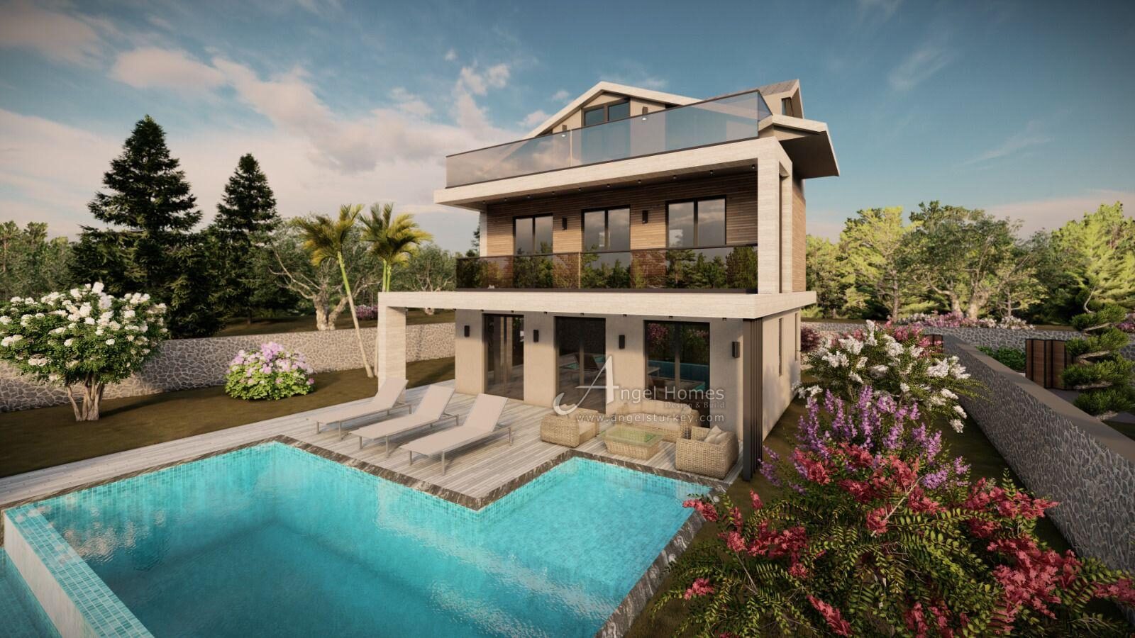 OFF-PLAN PROJECT OF 3-BED VILLAS (OVACIK) - ANGEL HOMES